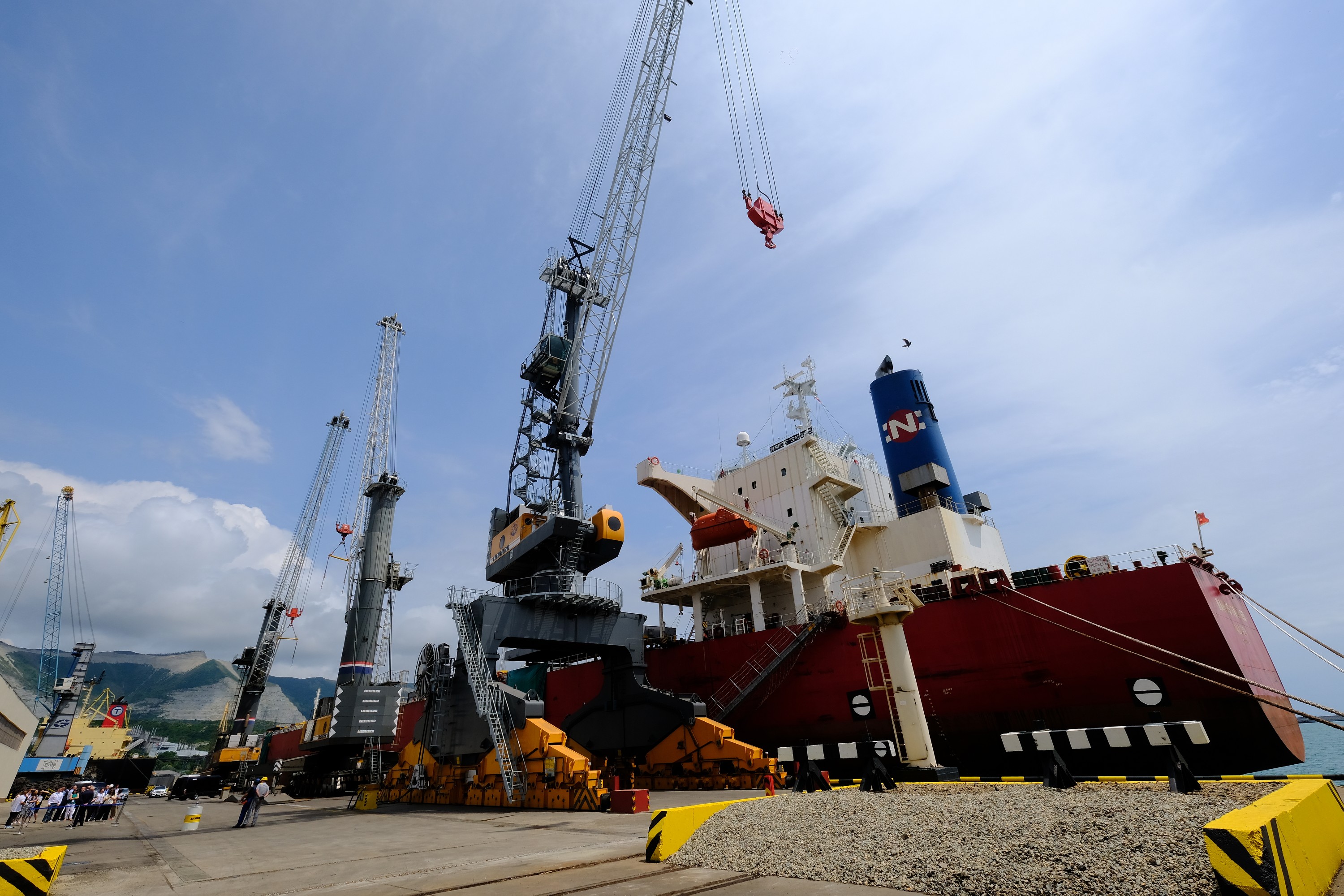 НМТП установил новый портальный кран Liebherr LPS 420 E